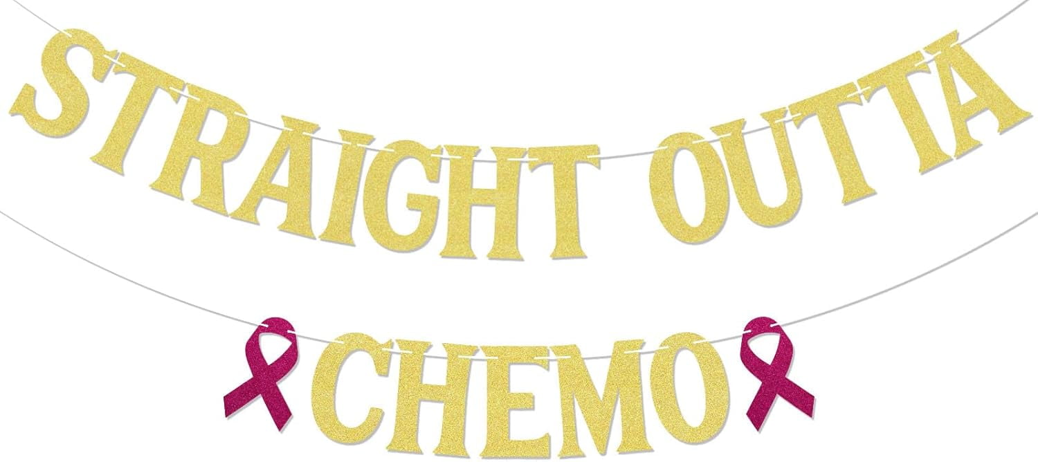 Straight Outta Chemo Banner - Peace Out Chemo Sign, Chemo Finito ...