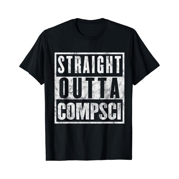 Straight Outta Comp Sci Parody Computer Science Gift T-Shirt - Walmart.com