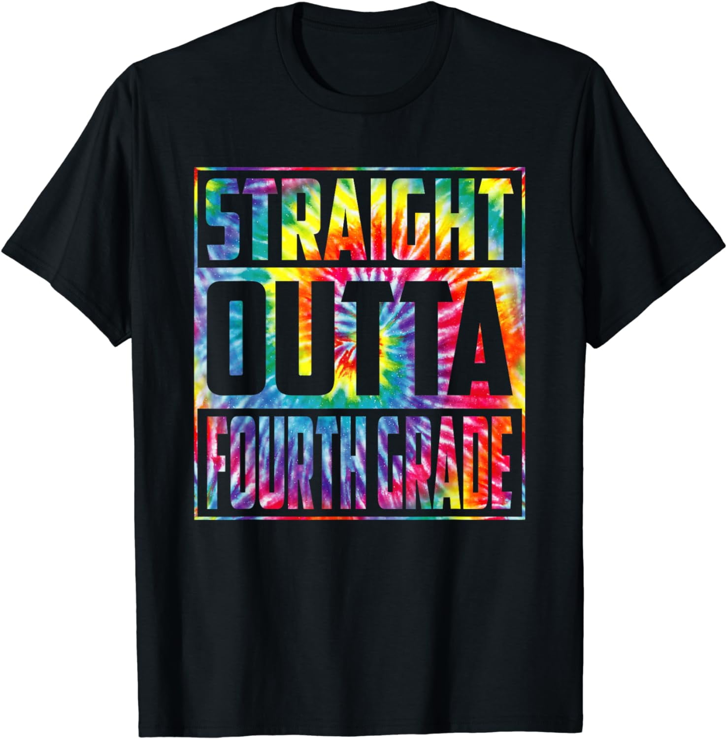 Straight Outta Fourth Grade Class 2024 4th Grade Graduation T-Shirt ...