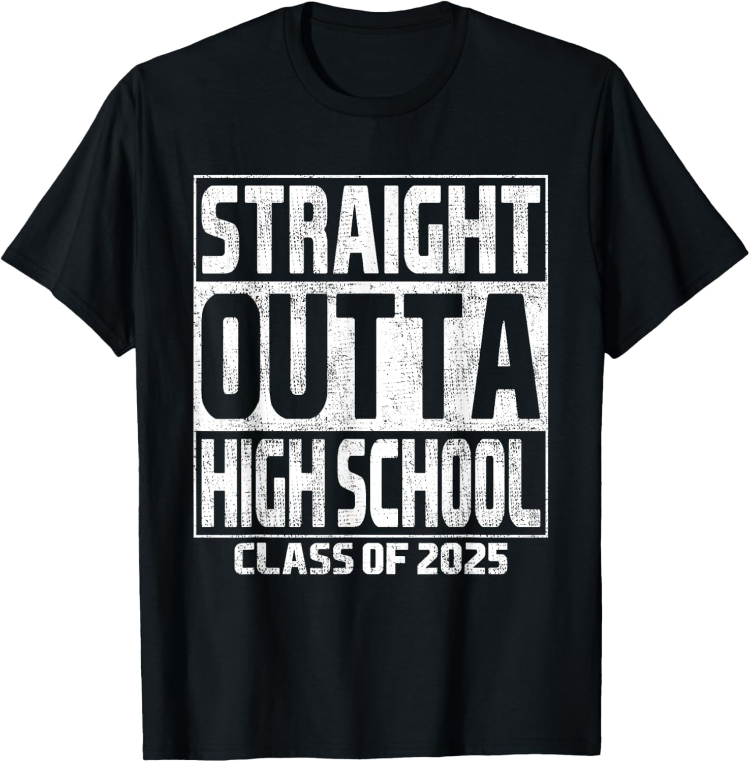 Straight Outta High School Class Of 2025 High Graduation Funny Creative ...