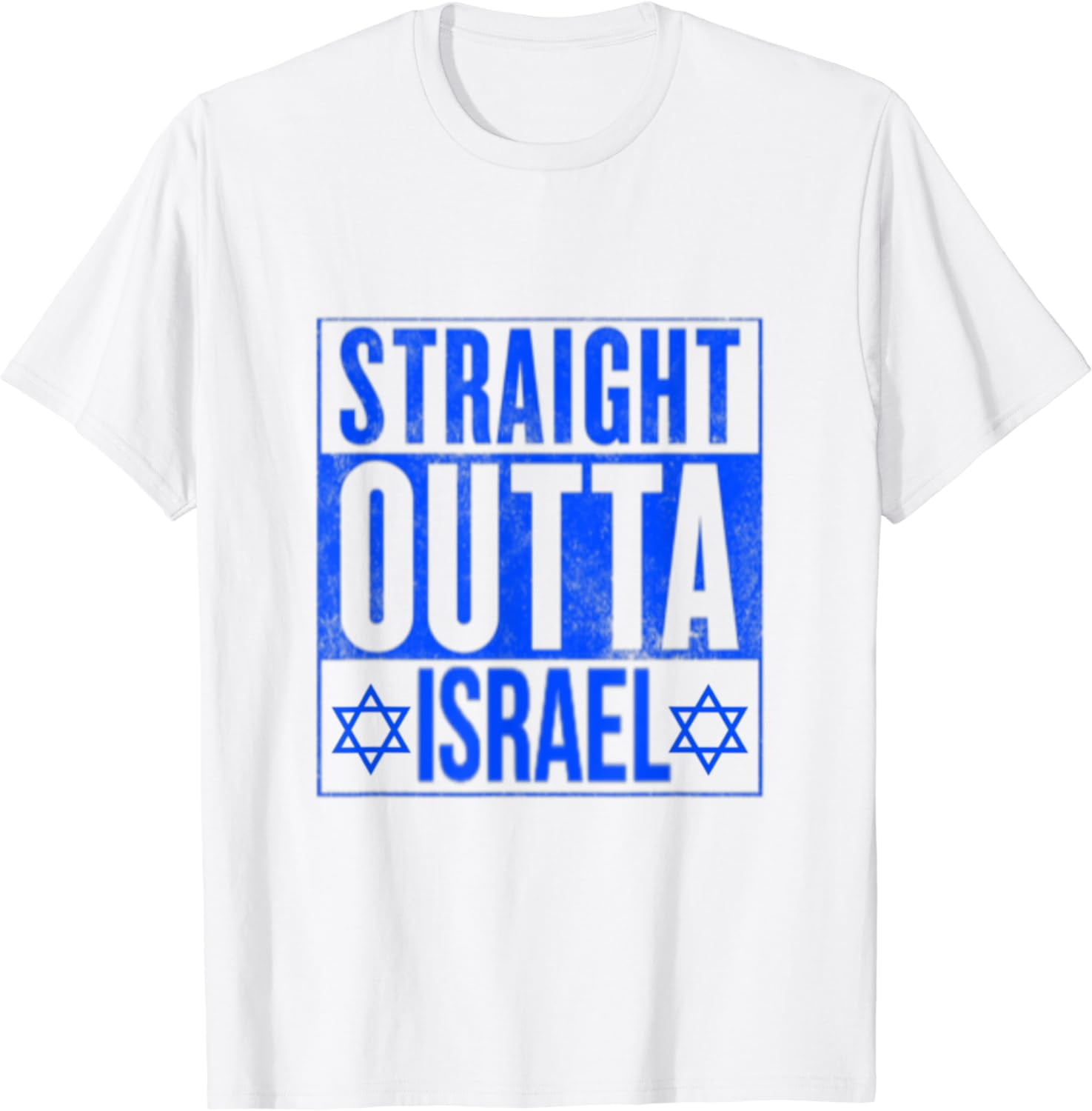 Straight Outta Israel Independence Day Jewish Star Of David T-Shirt ...