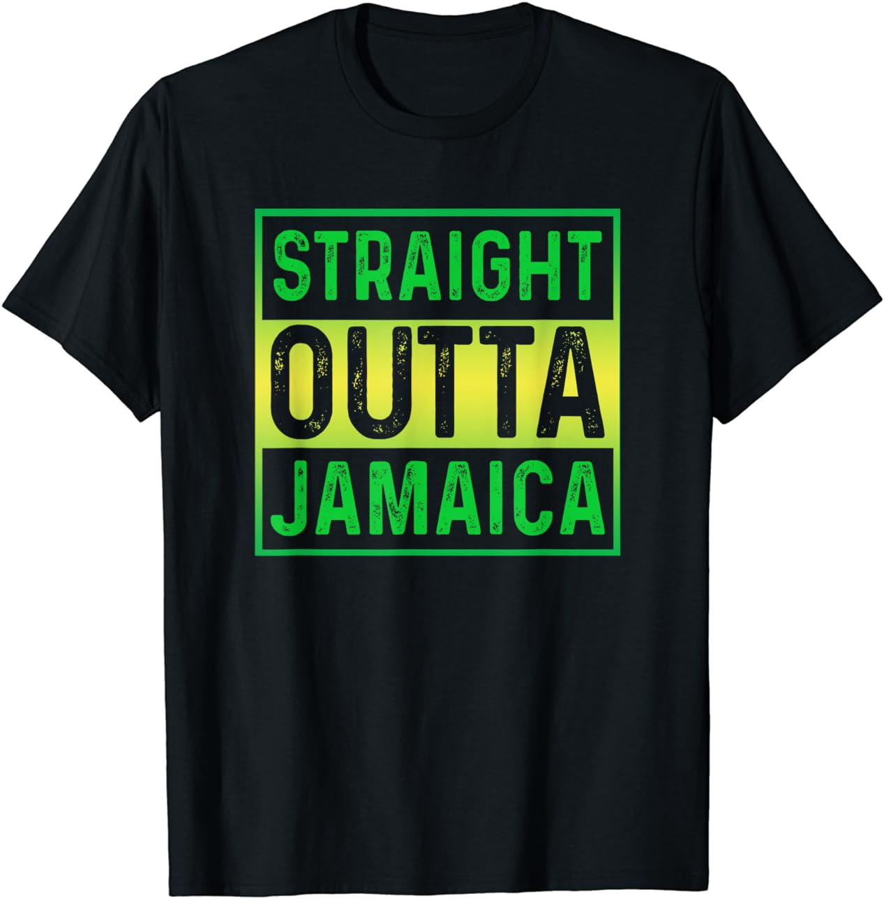Straight Outta Jamaica Caribbean Party T-Shirt - Walmart.com