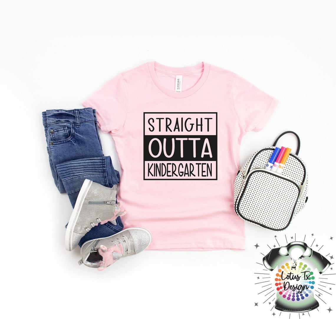 Straight Outta Kindergarten Shirt, Kindergarten Graduation Shirt, Boys ...