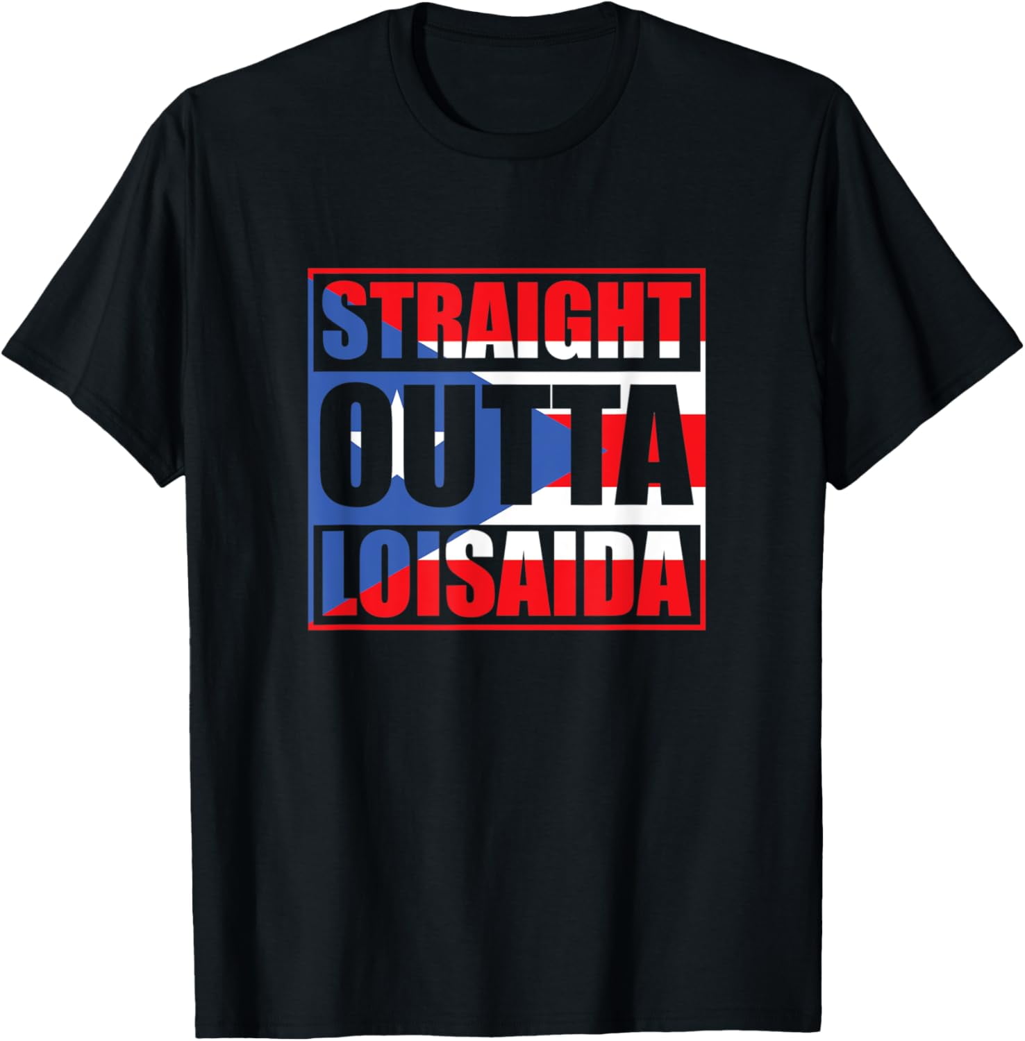 Straight Outta Loisaida Lower East Side Puerto Rican Flag T-Shirt mens ...