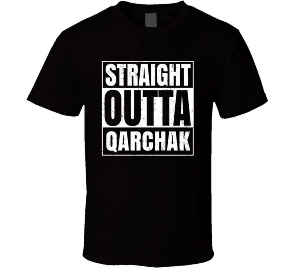 Straight Outta Qarchak Iran Compton Parody Grunge City T Shirt ...