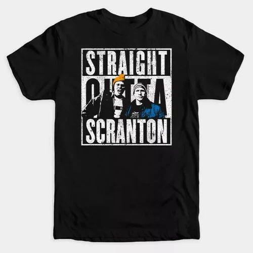 Straight Outta Scranton Lazy The Office Dunder Mifflin Micheal Scott T ...