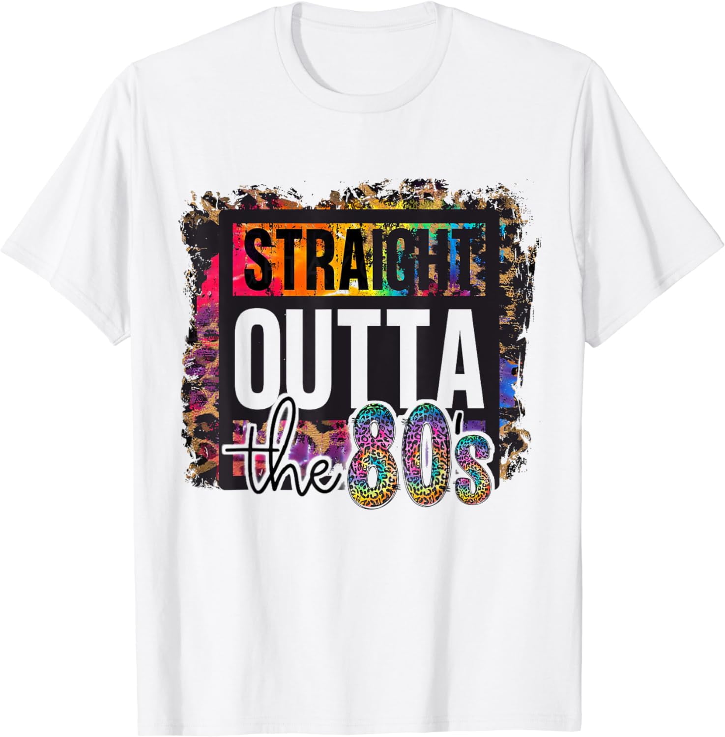 Straight Outta The 80s I love The 80's Totally Rad Eighties Cotton T-Shirt - Walmart.com