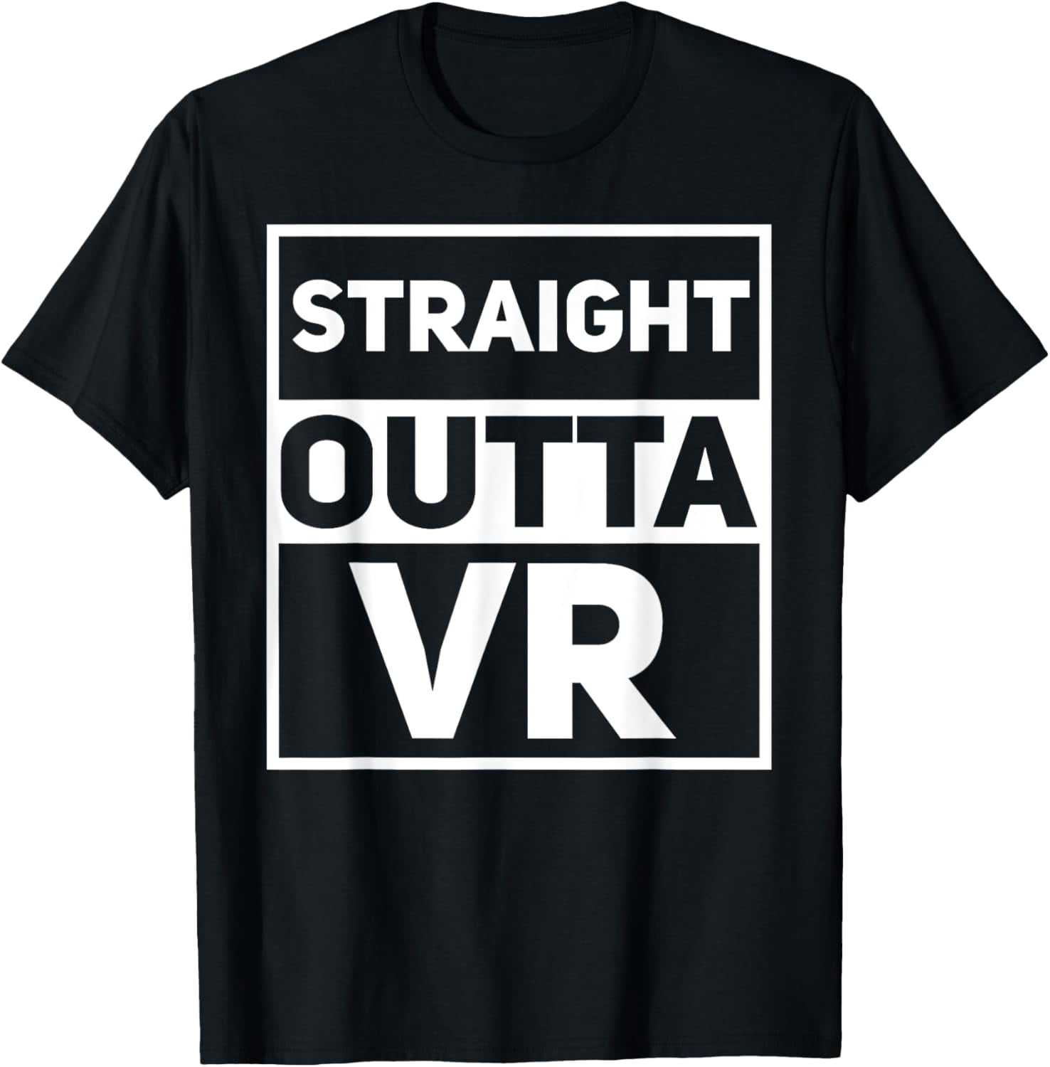 Straight Outta VR Funny Virtual Reality Gamer Athlete T-Shirt - Walmart.com