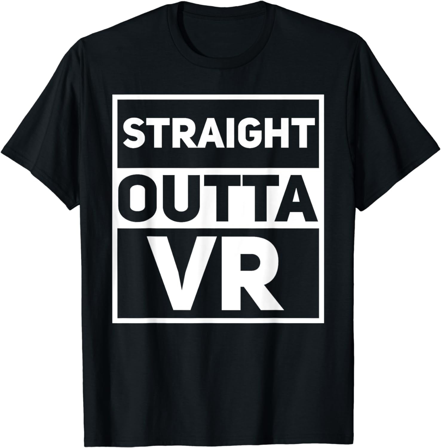 Straight Outta VR Funny Virtual Reality Gamer Athlete T-Shirt - Walmart.com