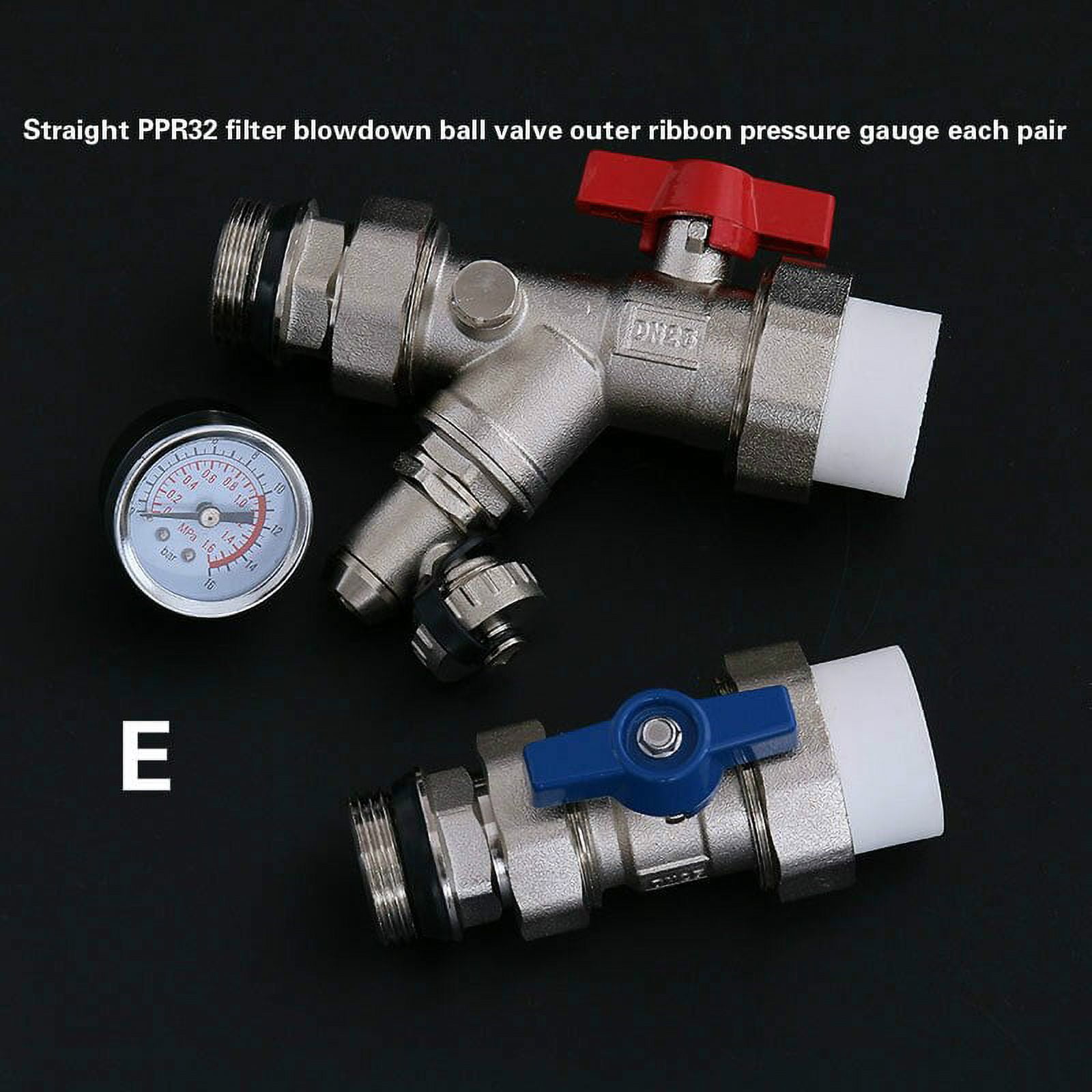Straight PPR25/PPR32 filter ball valve/ filter drain valve female ...