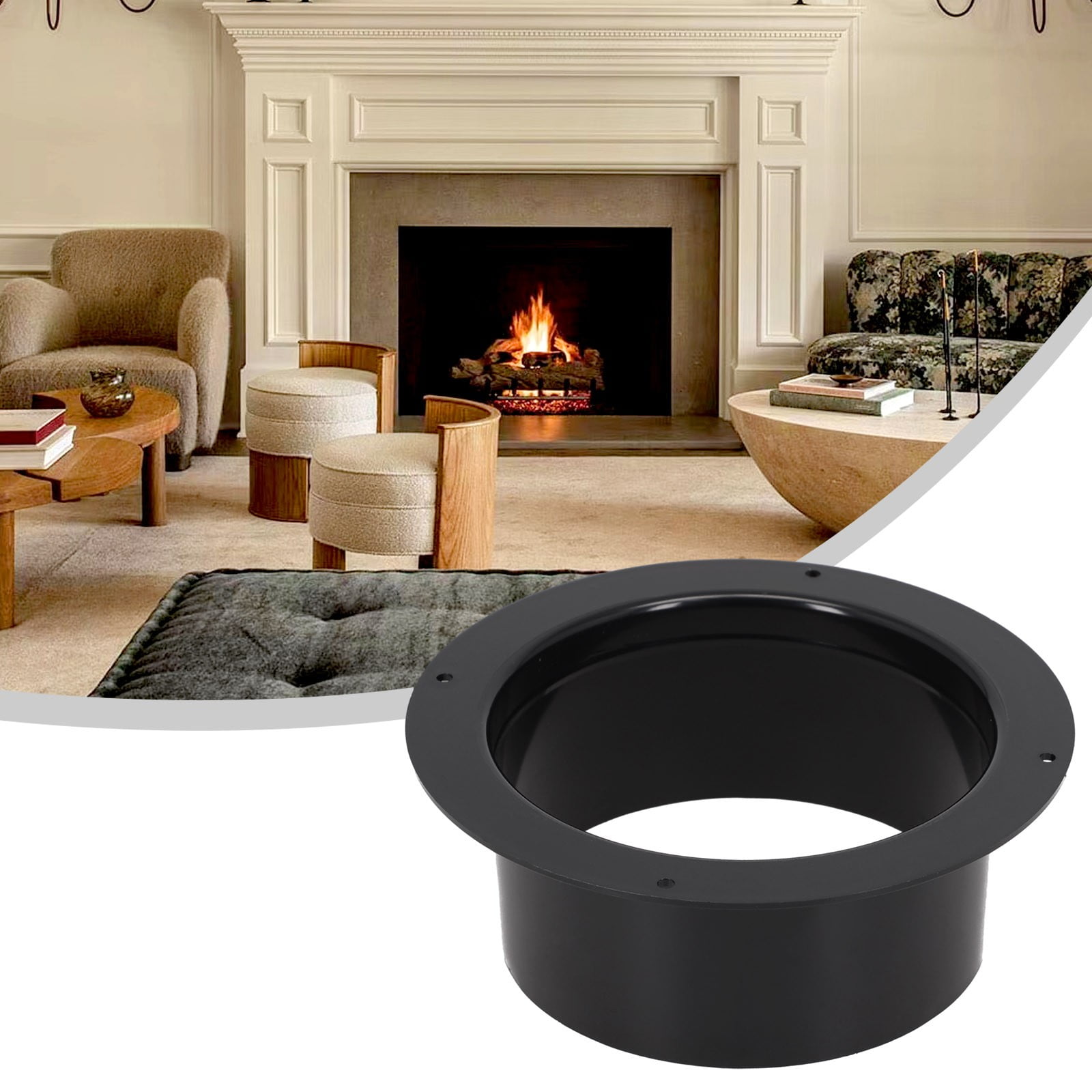 Straight Pipe Flange Ventilation Ducting Exhaust Pipe Connectors for ...