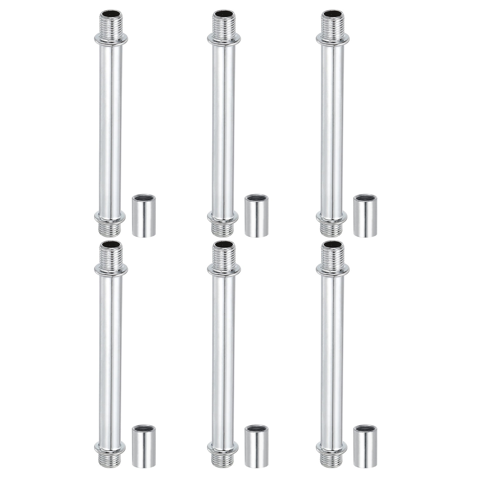 Straight Pipe Lamp Stems Rod Kit, M10 100mm l Rod with Nut, Gold Tone 6 ...