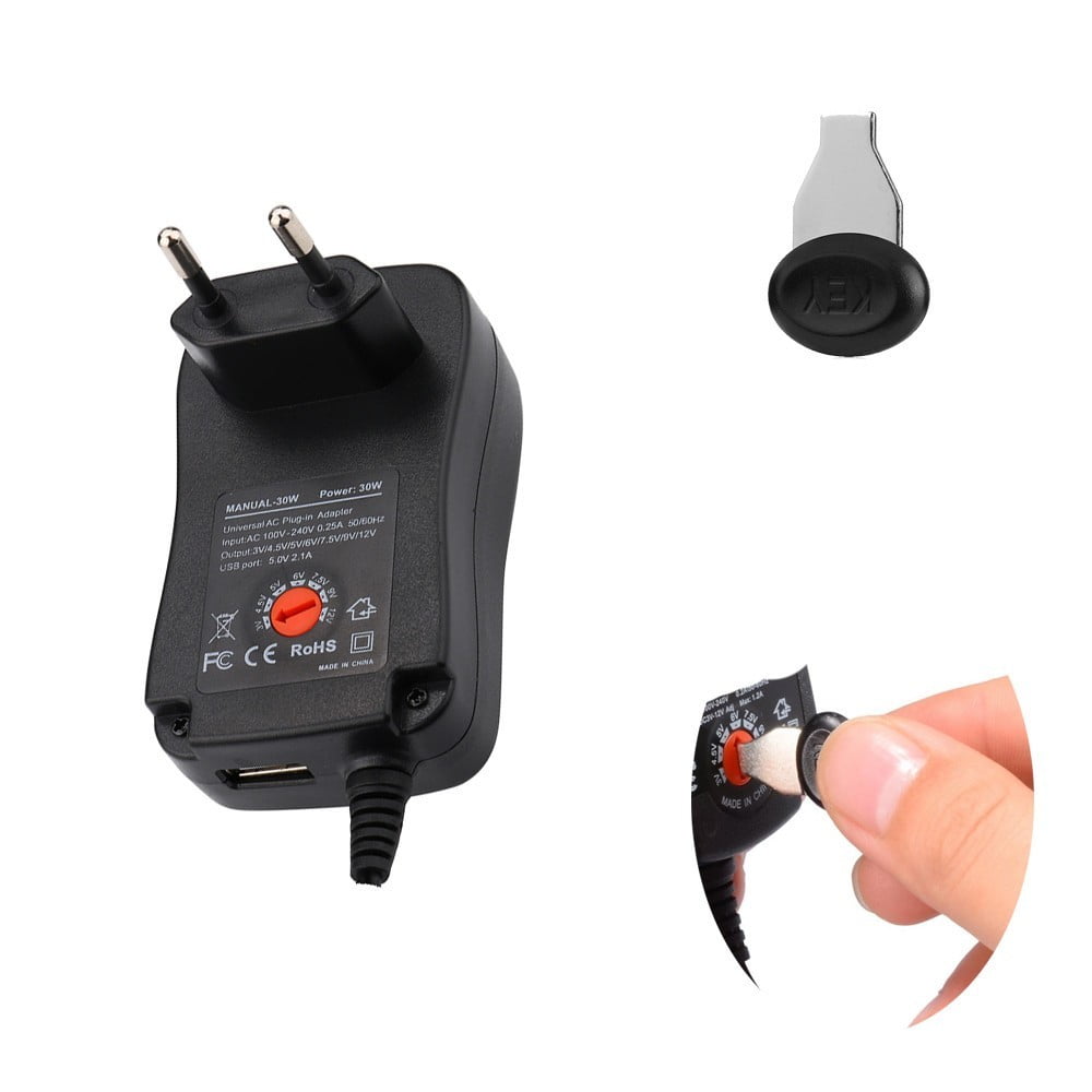 / Straight Plug Standard 30W Power Adapter 3v 8 EU Universal 12v ...