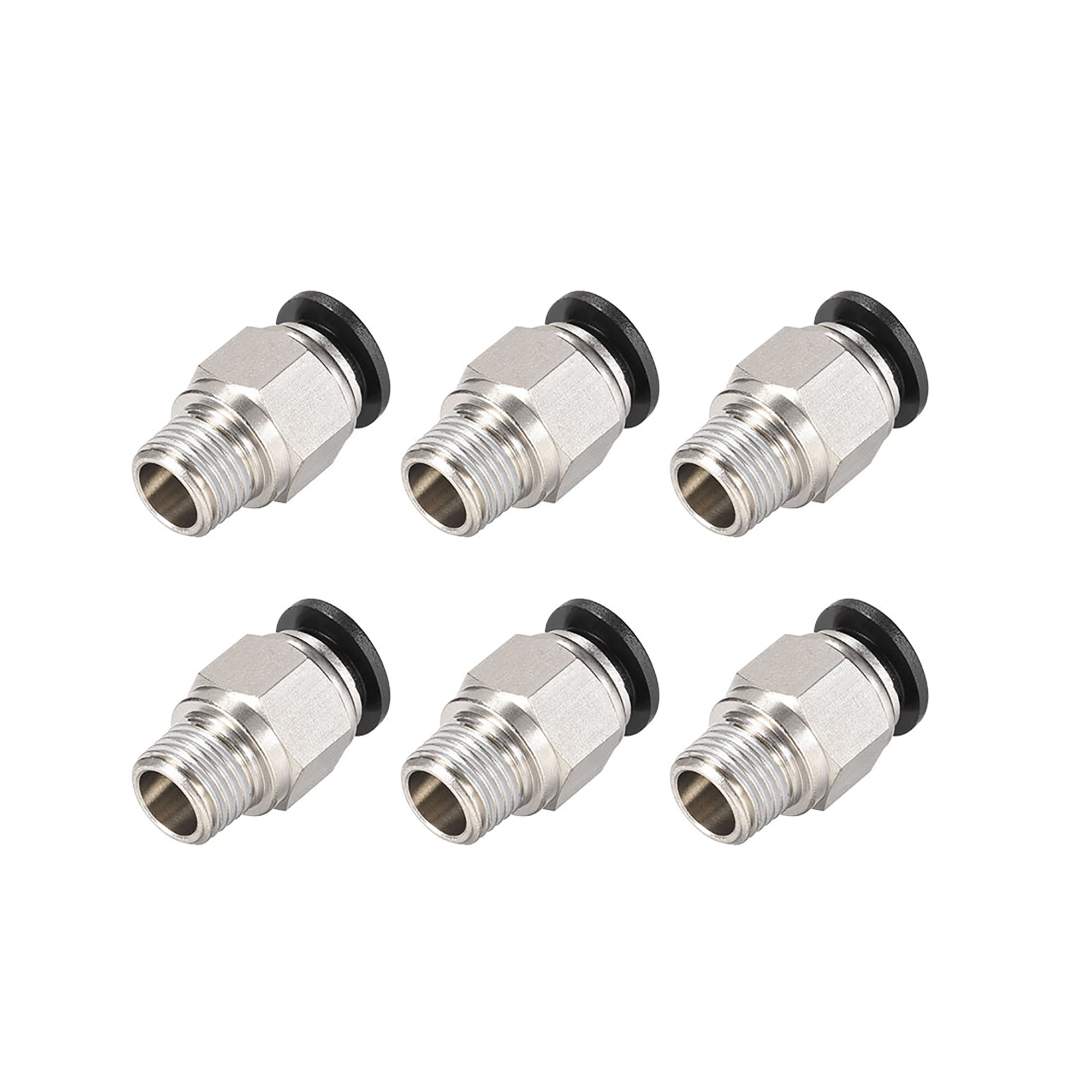 Straight Pneumatic Push to Quick Connect Fittings,1/4NPT Male x 10mm ...