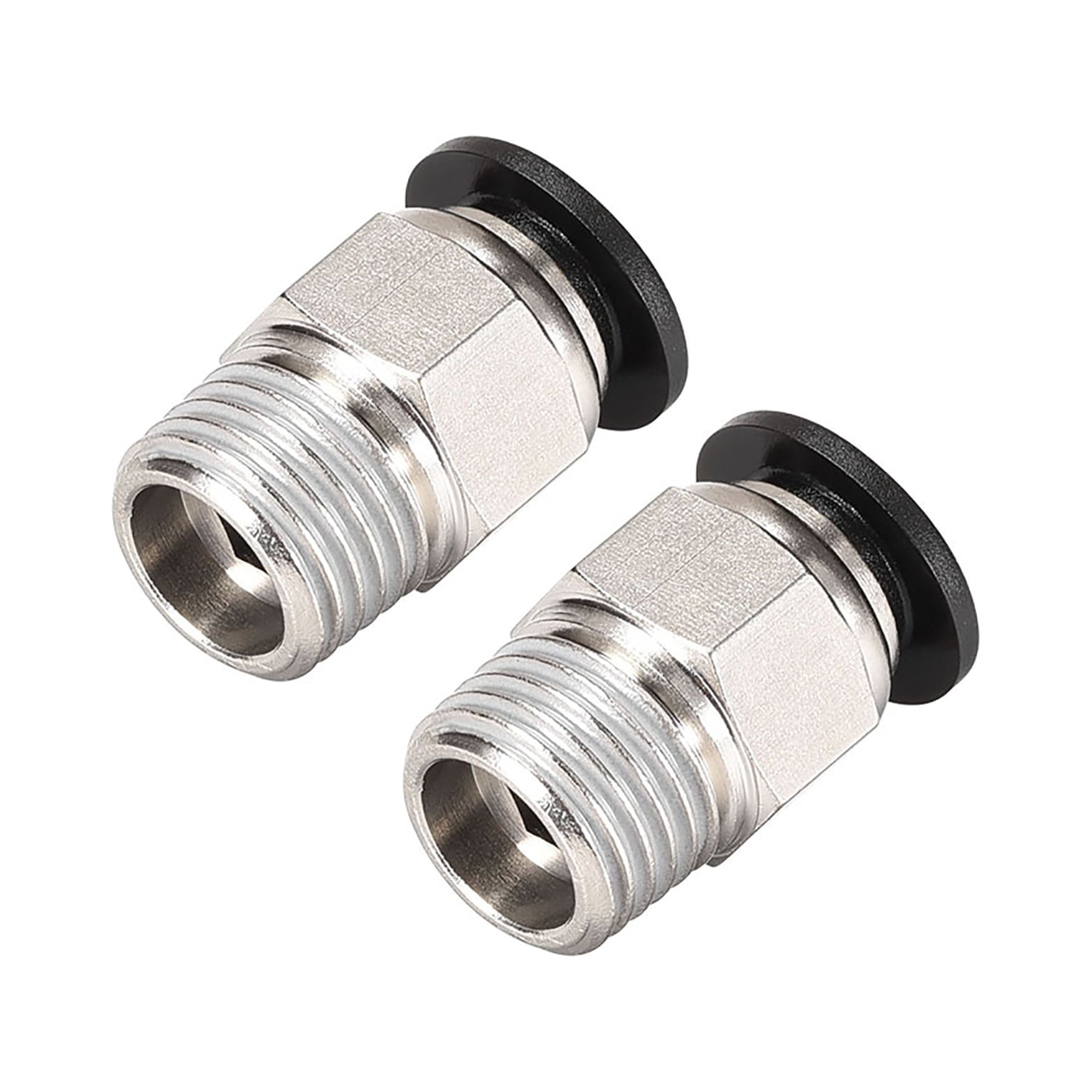 Straight Pneumatic Push to Quick Connect Fittings,1/4NPT Male x 8mm ...