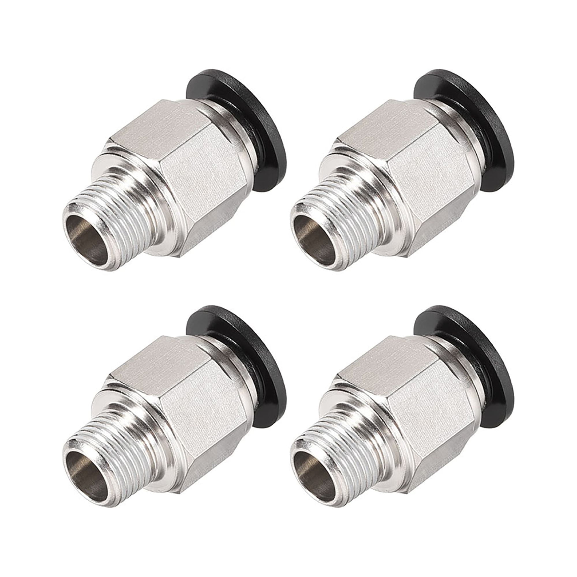 Straight Pneumatic Push to Quick Connect Fittings,1/8NPT Male x 8mm ...