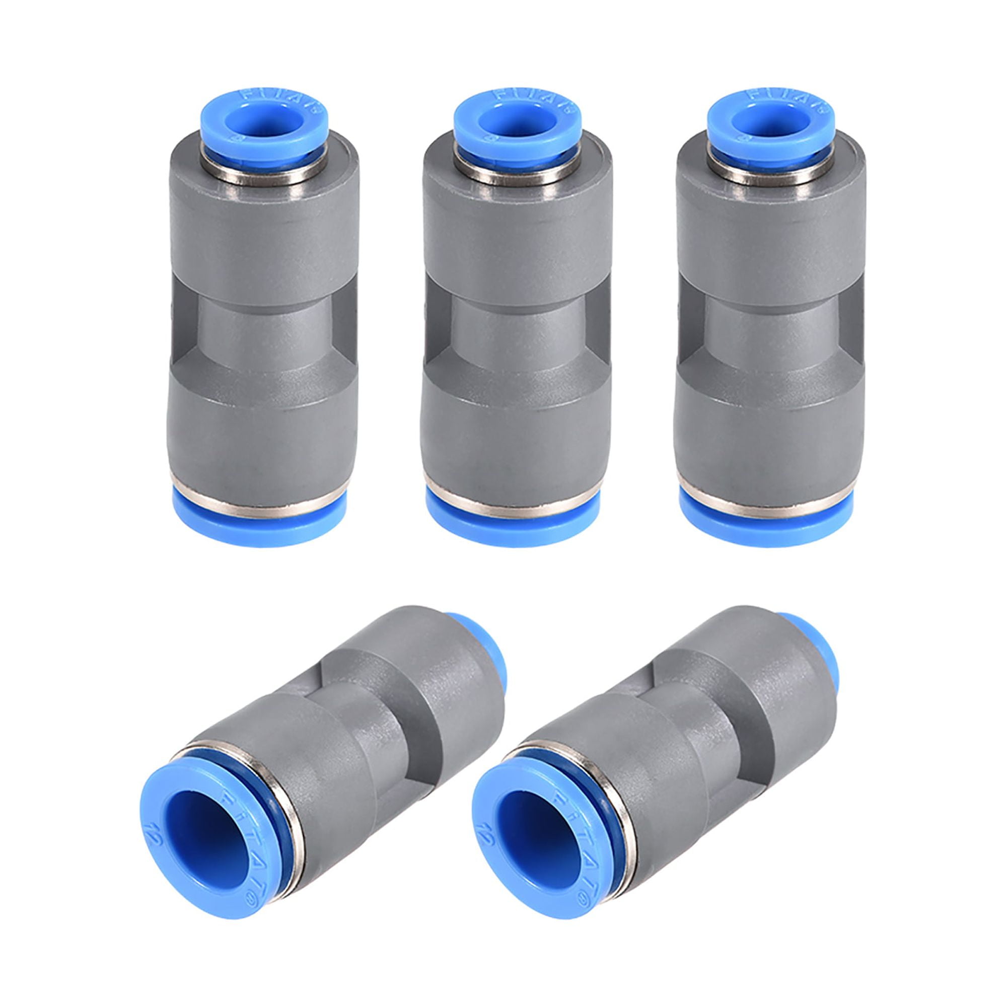 Straight Push Connectors 12mm to 8mm Quick Release Pneumatic Connector ...