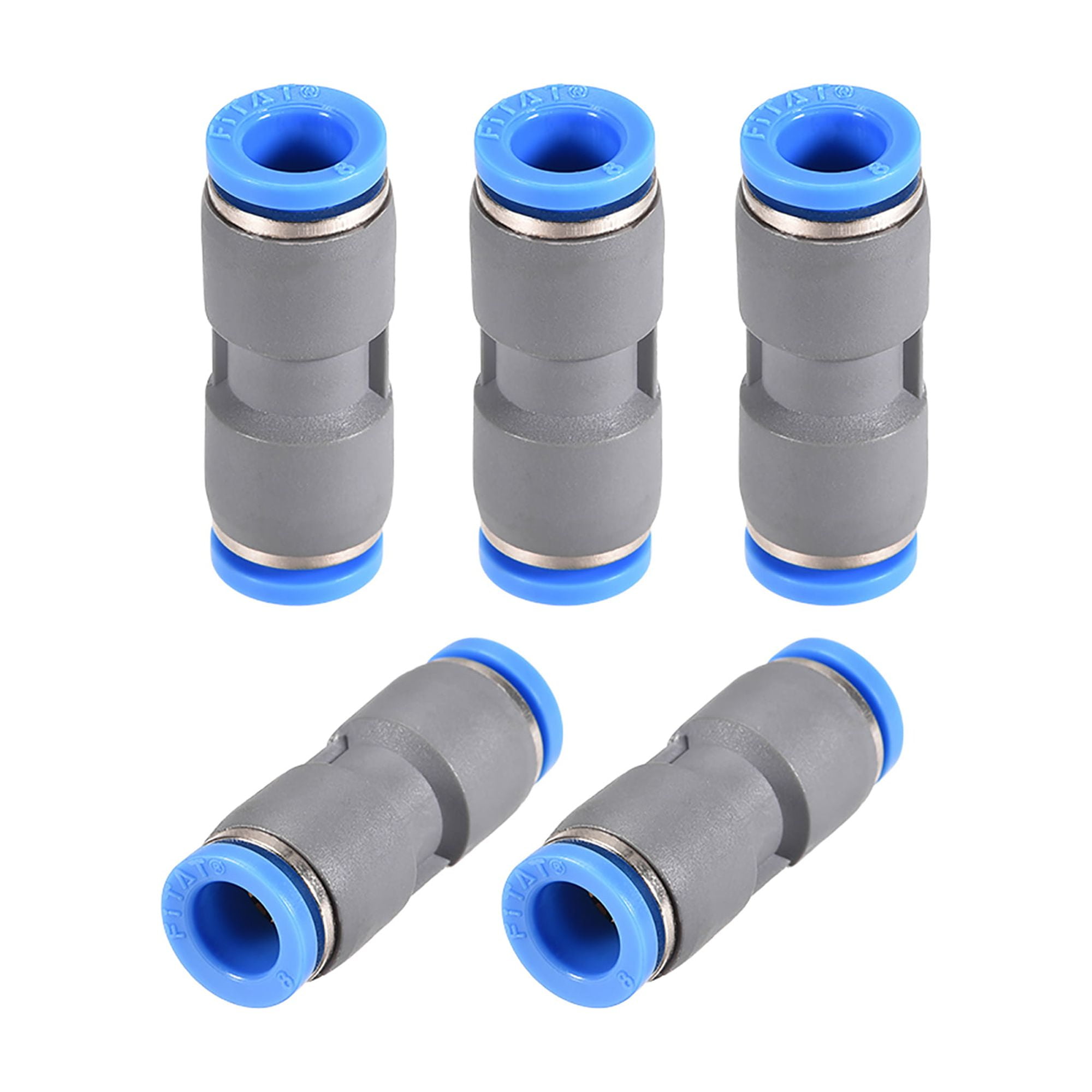 Straight Push Connectors 8mm Quick Release Pneumatic Connector Plastic ...