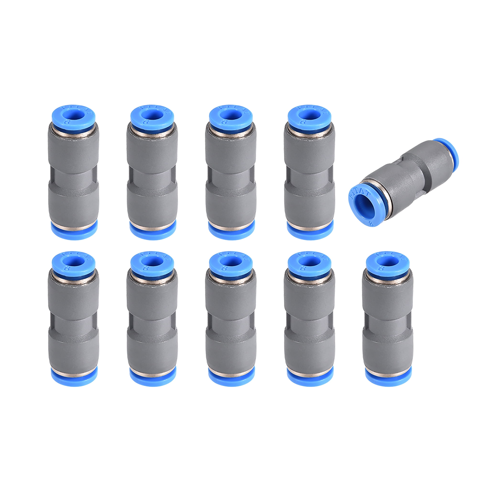 Straight Push Connectors 8mm to 6mm Quick Release Pneumatic Connector ...
