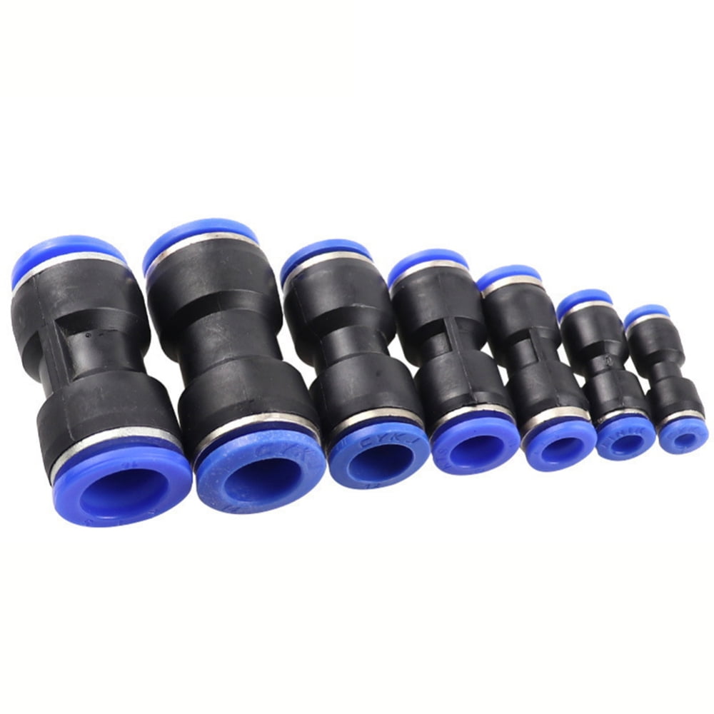 Straight Push Connectors Quick Release Pneumatic Air Line Fittings 4mm 6mm 8mm 10mm 12mm 14mm ...