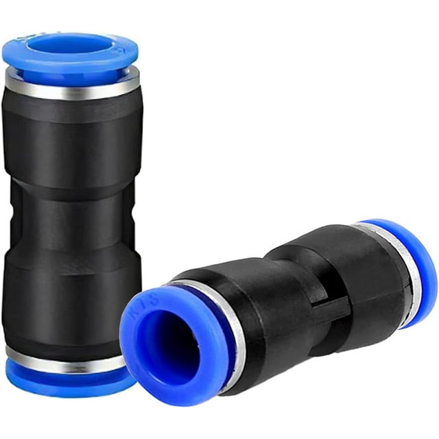 Straight Push to Connect Fitting,4mm Tube OD Quick Release Pneumatic Connectors, Air Line Hose ...
