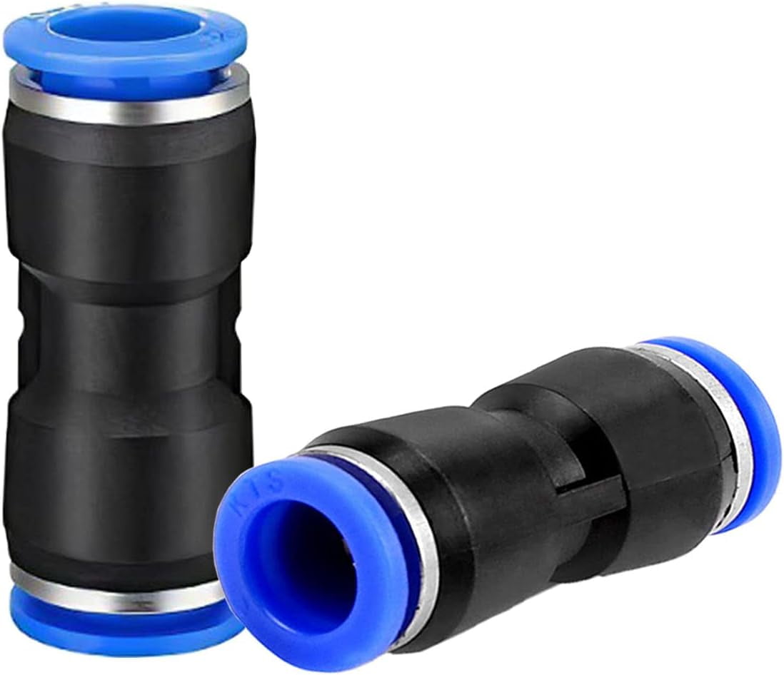 Straight Push to Connect Fitting,6mm Tube OD Quick Release Pneumatic ...