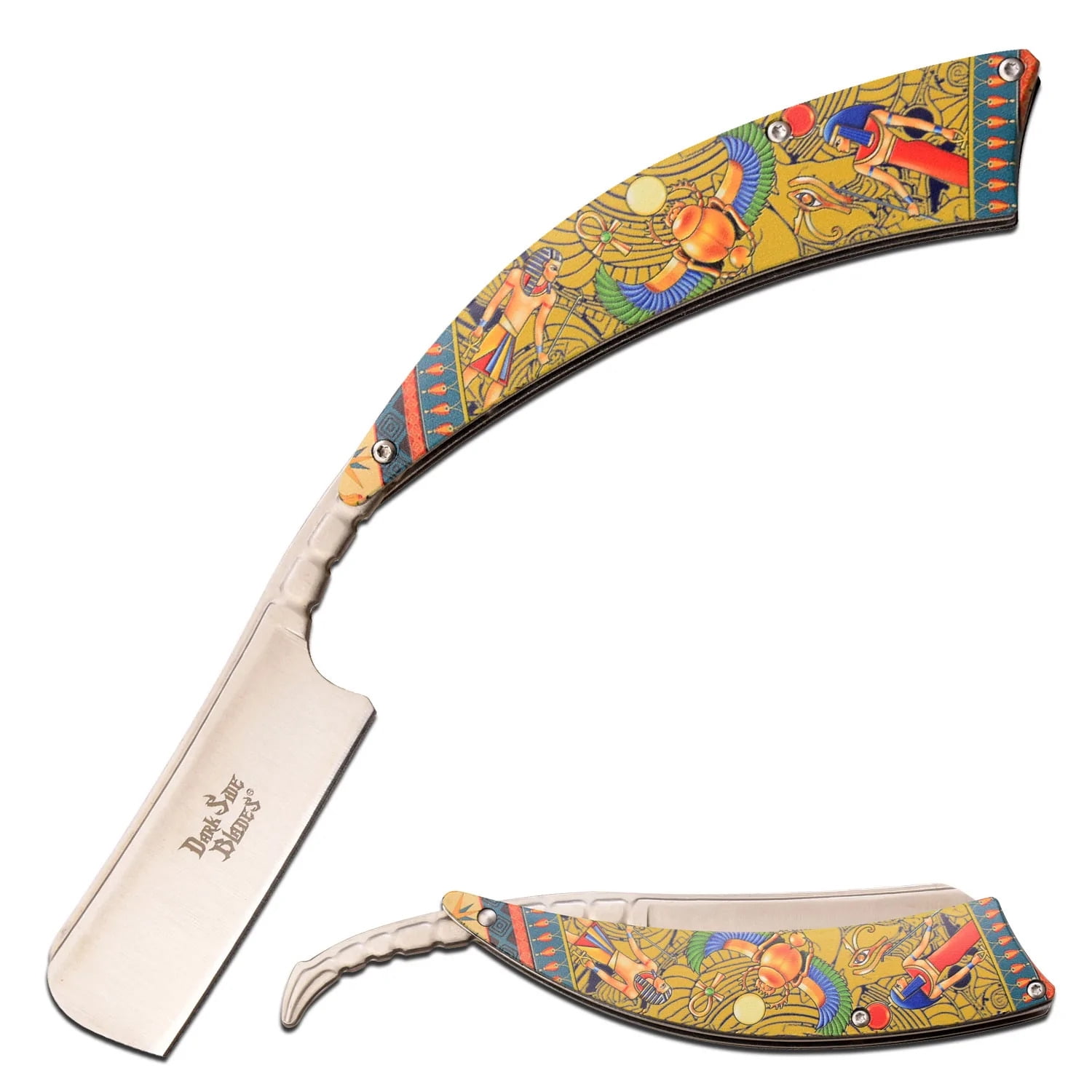 Straight Razor | Dark Side Blades 3.75" Razor Blade Ancient Egypt ...