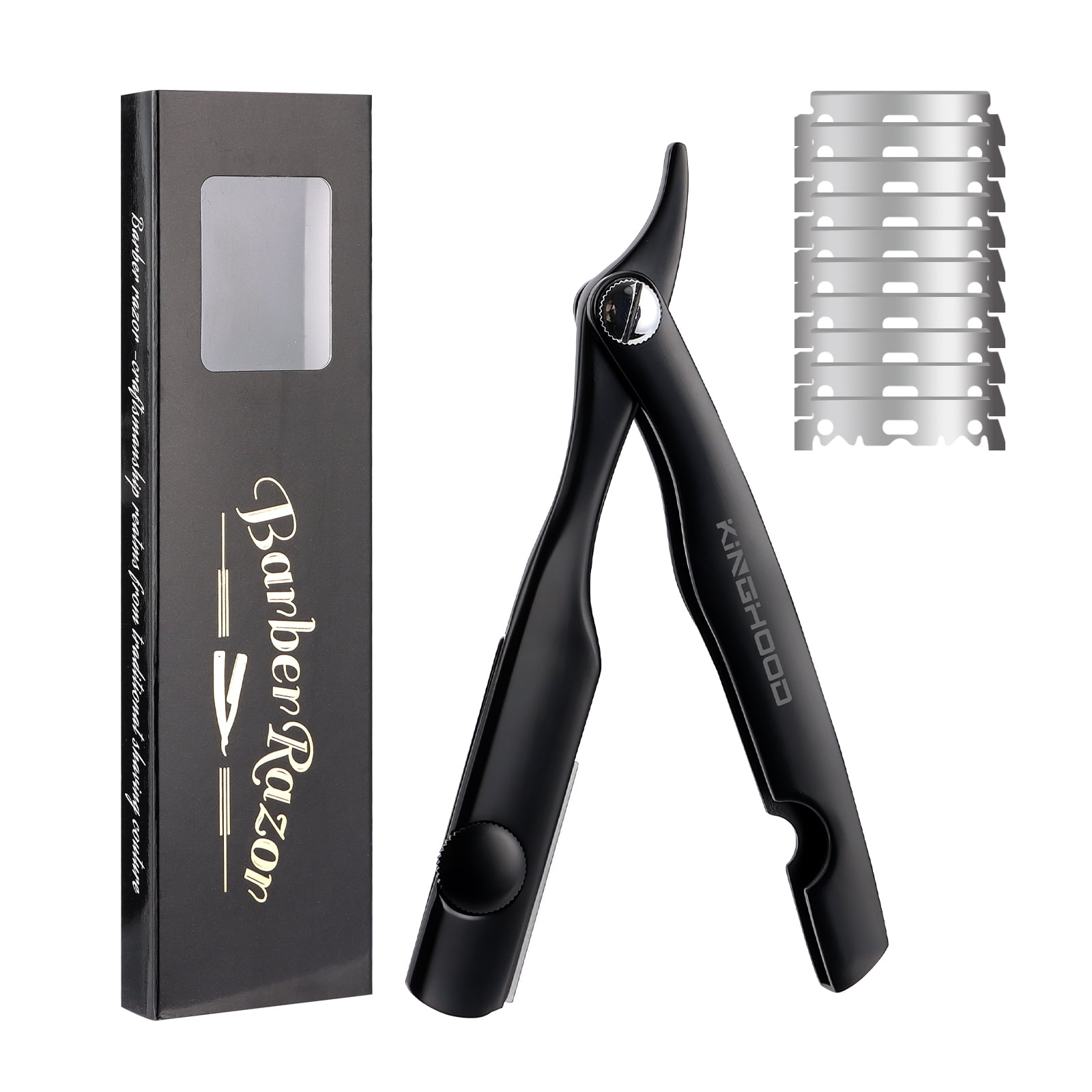 Straight Razors for Men with 10 Barber Razor Blade - Walmart.com