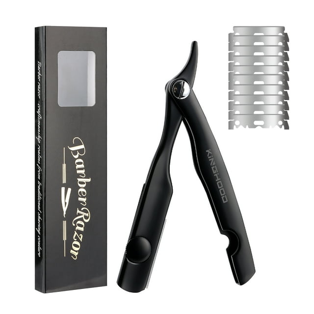 Straight Razors for Men with 10 Barber Razor Blade - Walmart.com