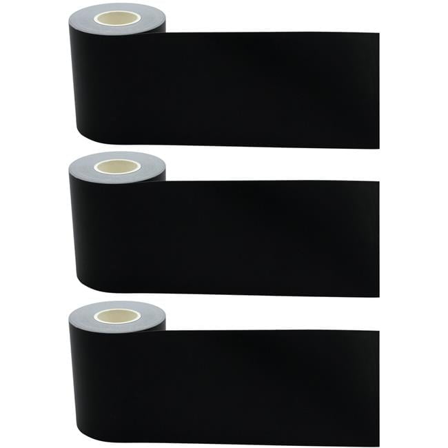 Straight Rolled Border Trim, Black - Pack of 3 - Walmart.com