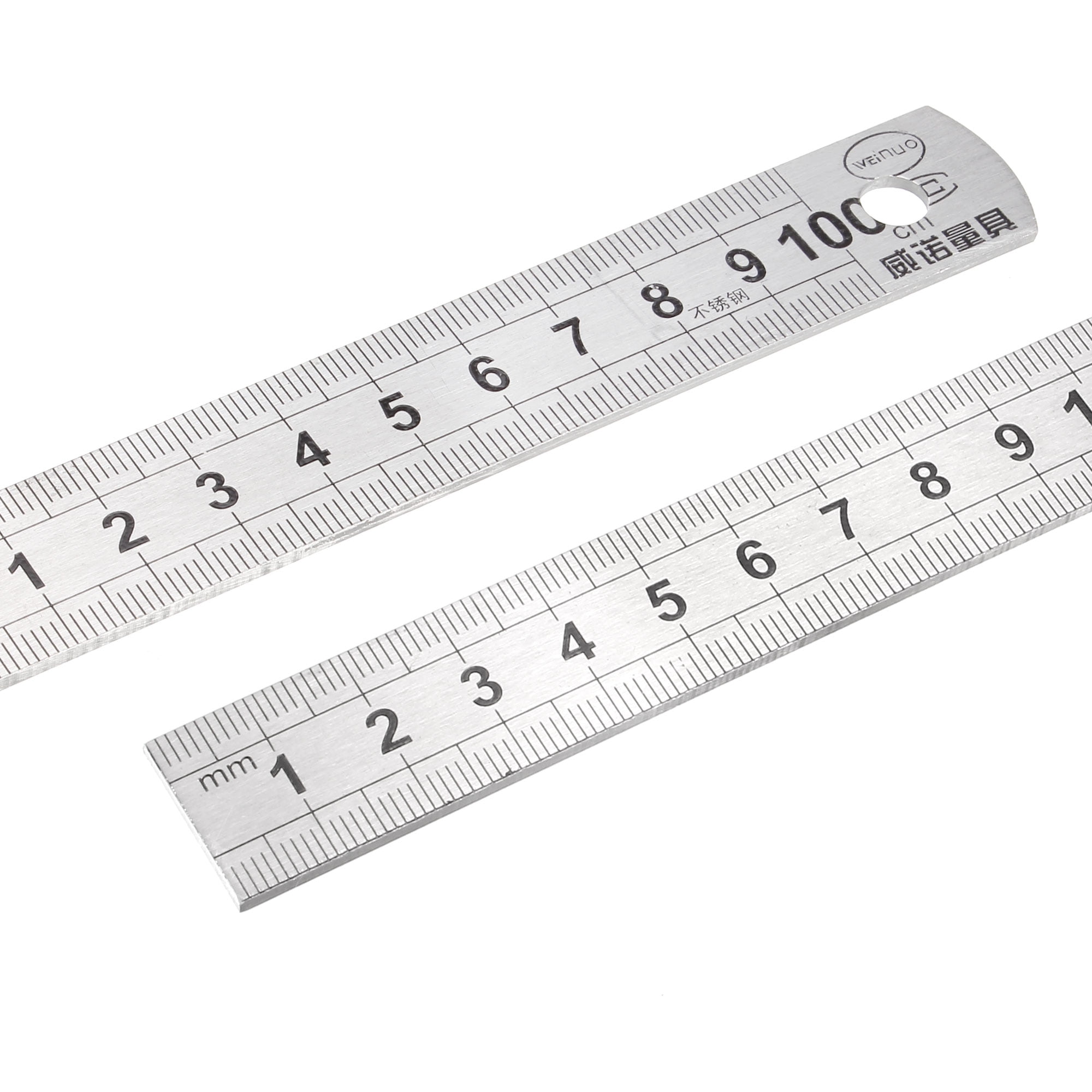 Straight Ruler 100cm Metric Stainless Steel Measuring Ruler Tools with ...