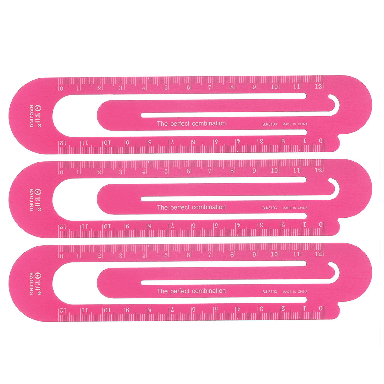 Straight Ruler 12cm Metric Paper Clip Design Bookmark Measuring Tool ...