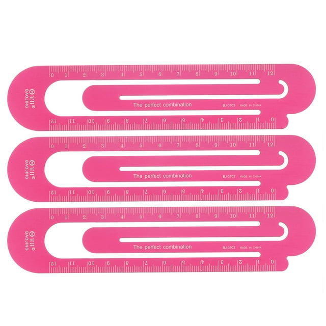 Straight Ruler 12cm Metric Paper Clip Design Bookmark Measuring Tool ...