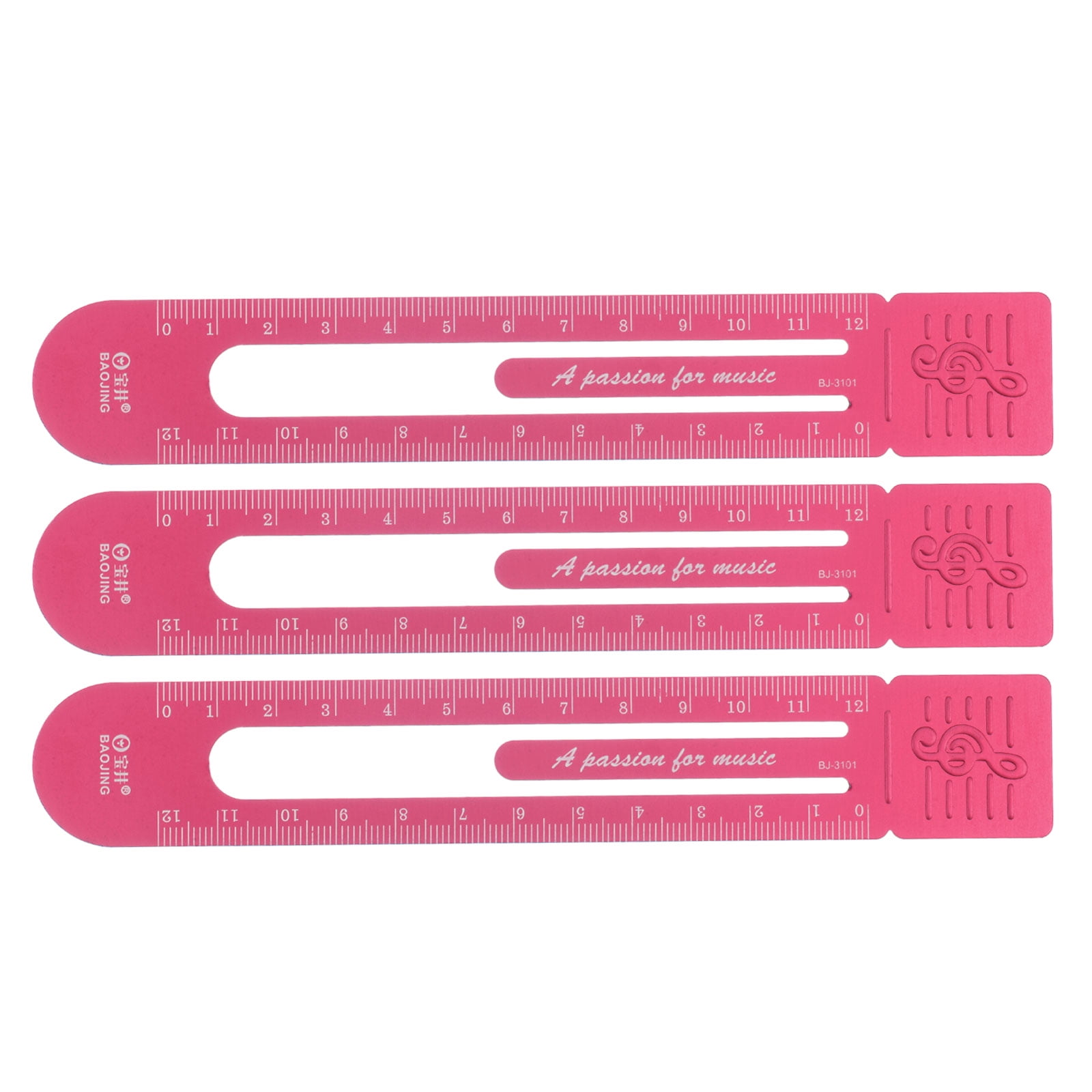 Straight Ruler 12cm Scale on Both Sides Bookmark Measuring Tool, French ...