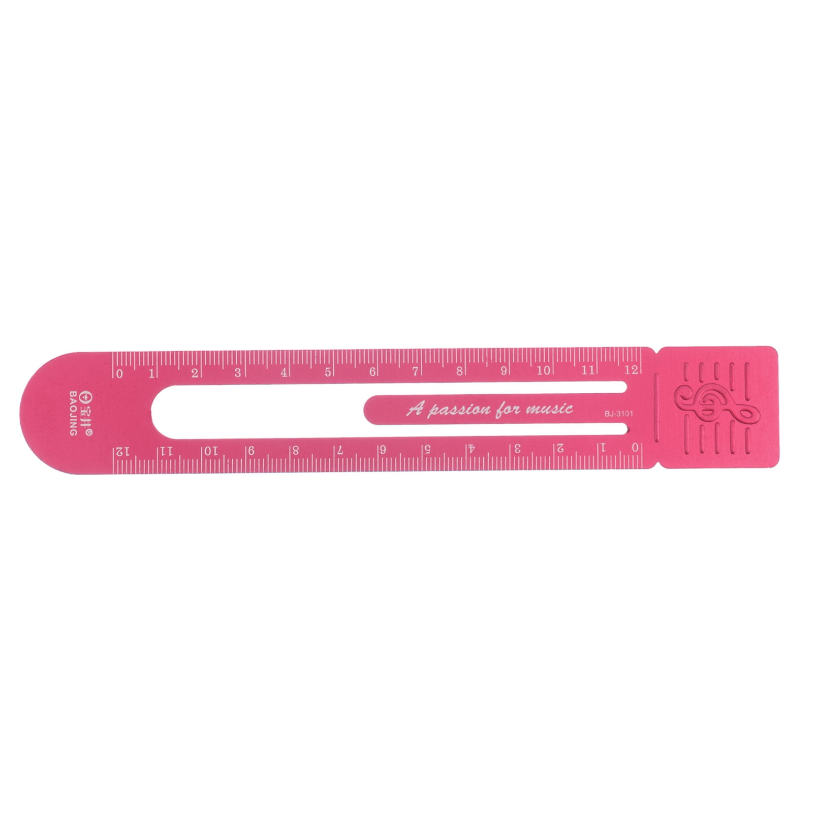 Straight Ruler 12cm Scale on Both Sides Bookmark Measuring Tool, French ...
