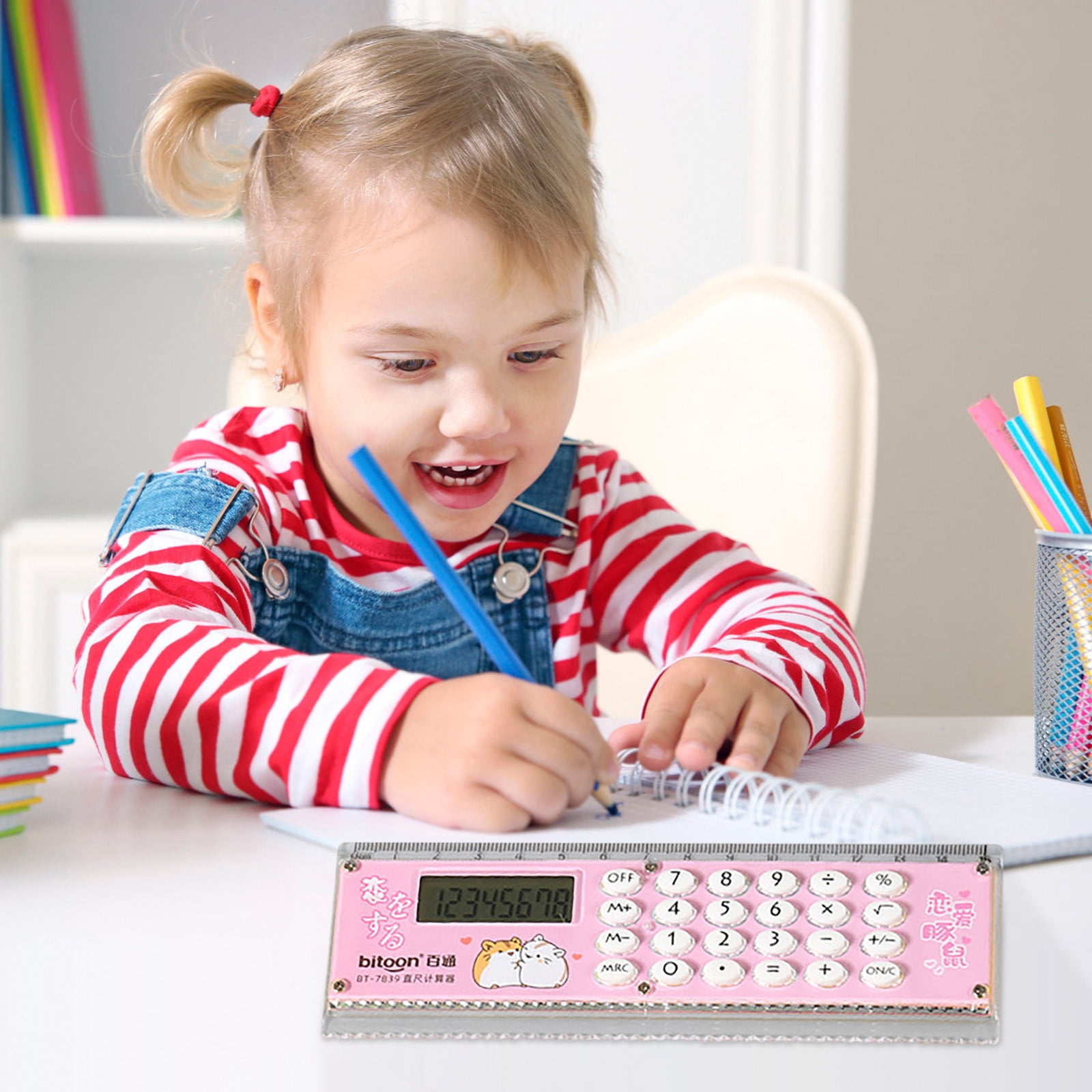 Straight Ruler Calculator | 8-Digit Electronic Mini Calculator with ...