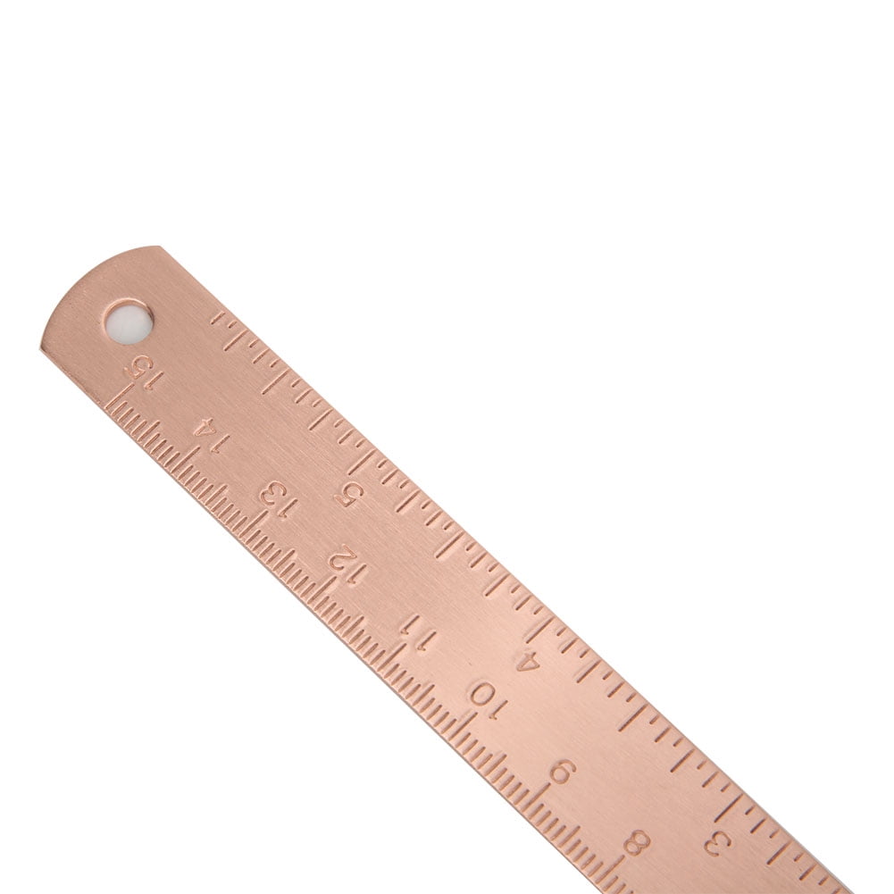 Straight Ruler, Gloss Copper Ruler For Painting - Walmart.com