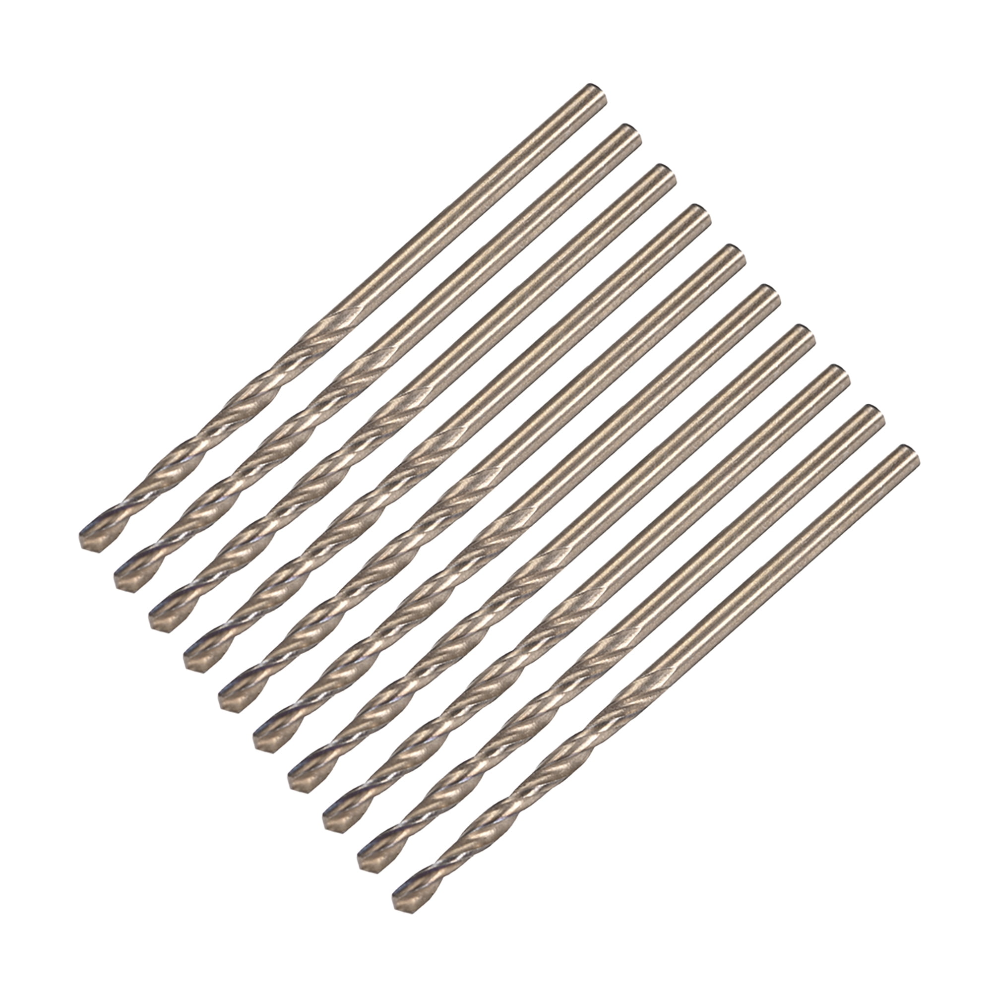 Straight Shank Twist Drill Bits 2mm High Speed Steel HSS 6542 with 2mm ...