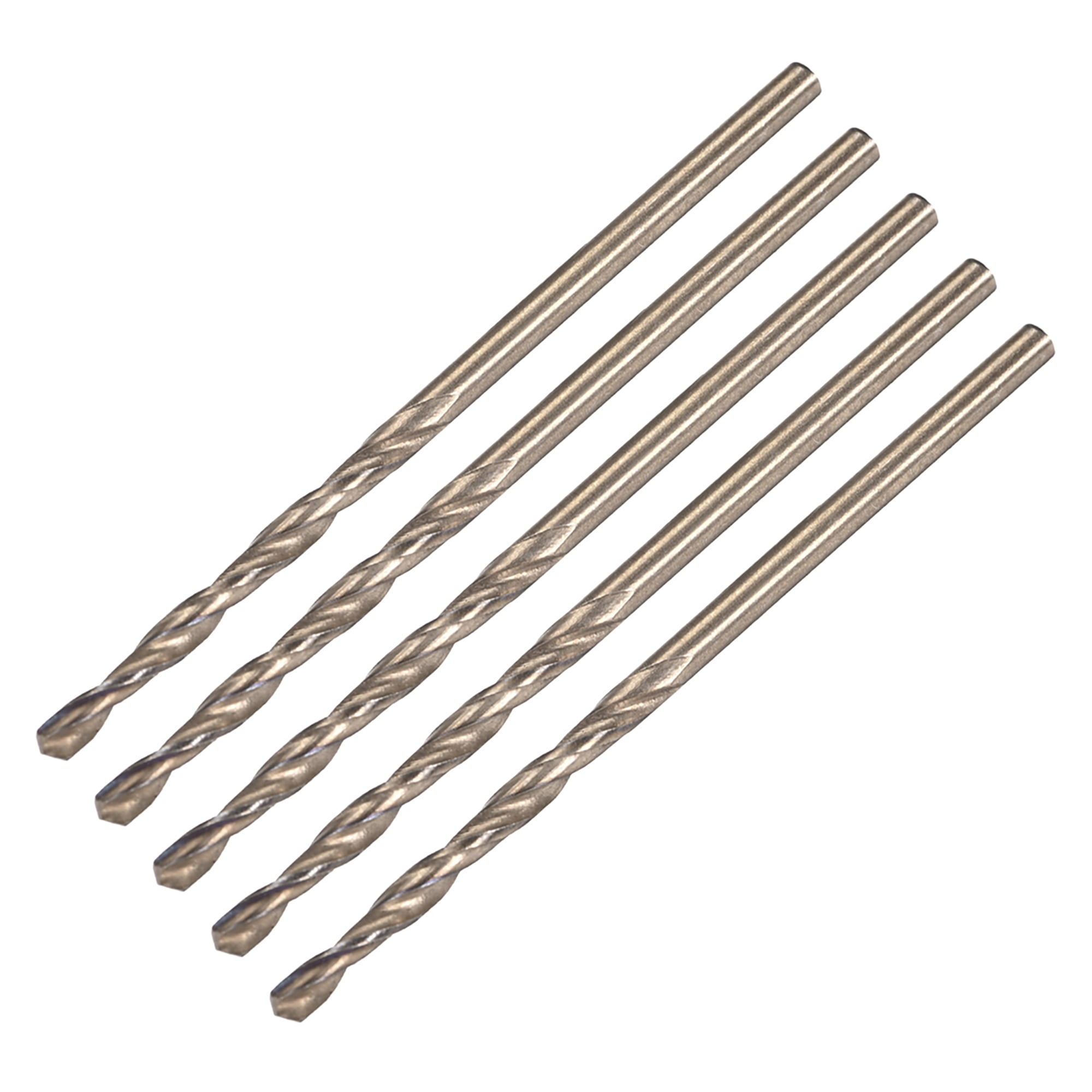 Straight Shank Twist Drill Bits 2mm High Speed Steel HSS 6542 with 2mm ...