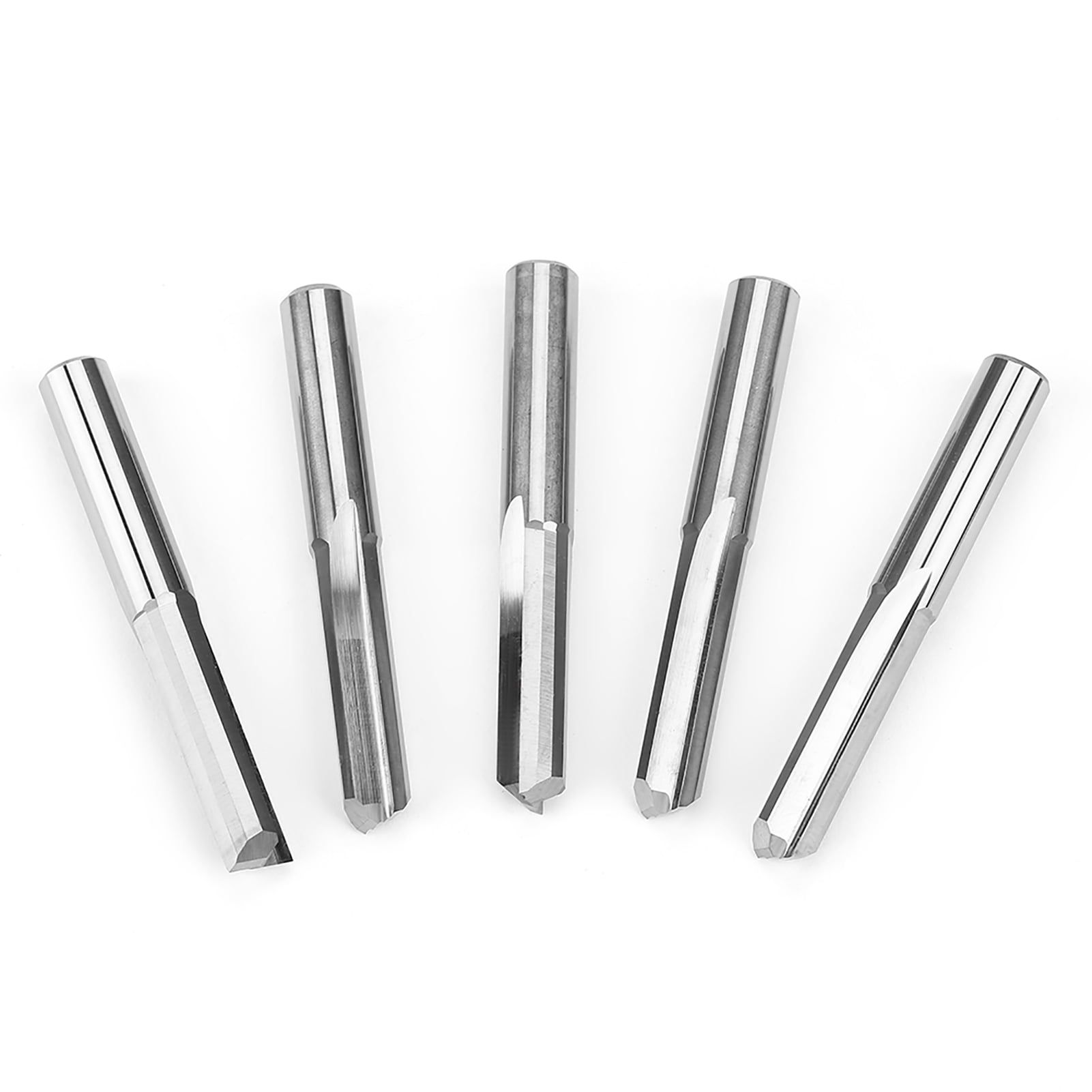 Straight Slot Cutting Set, 5 Pieces 6x22mm Dual Flute PCB Router Bits ...