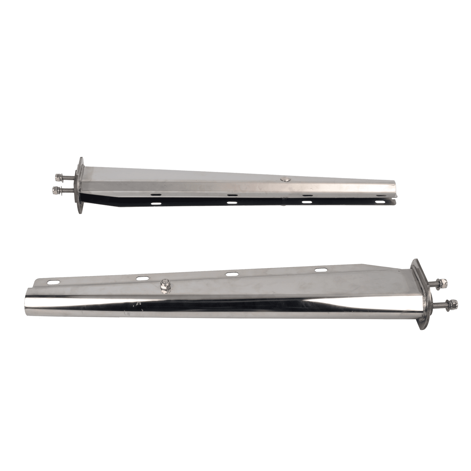 Straight Stainless Steel Mud Flap Hanger Pair Set 30" Long 1 1/8" Bolt ...