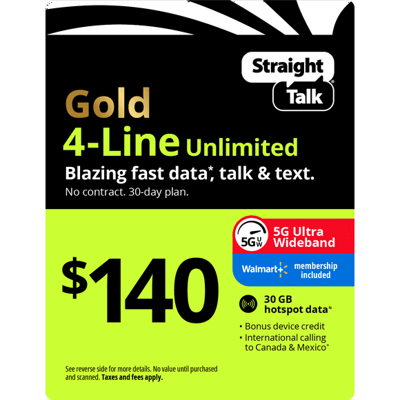 Straight Talk Prepaid Plans in Phone & Data Plans - Walmart.com