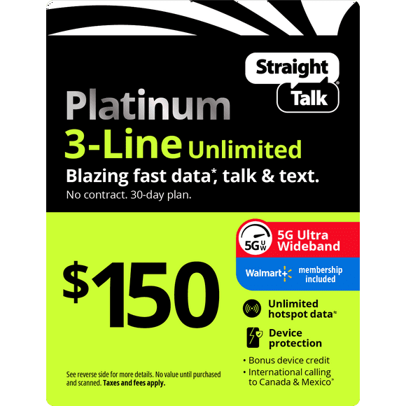 Straight Talk Prepaid Plans in Phone & Data Plans - Walmart.com