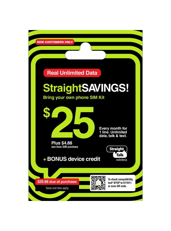 Straight Talk SIM Cards in Cell Phones - Walmart.com
