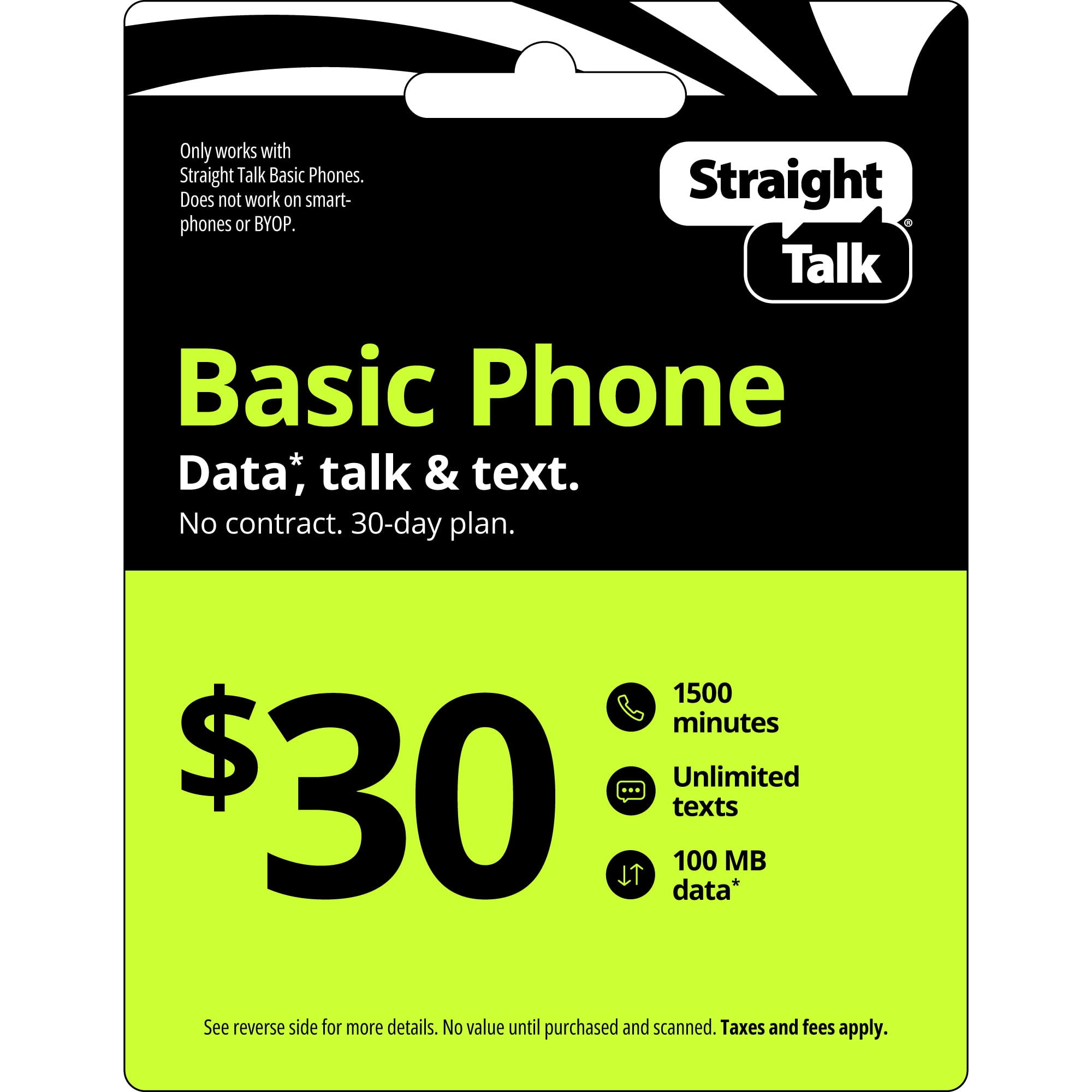 Straight Talk Basic Flip Phone Plan e-PIN Prepaid 1500 Minutes ...