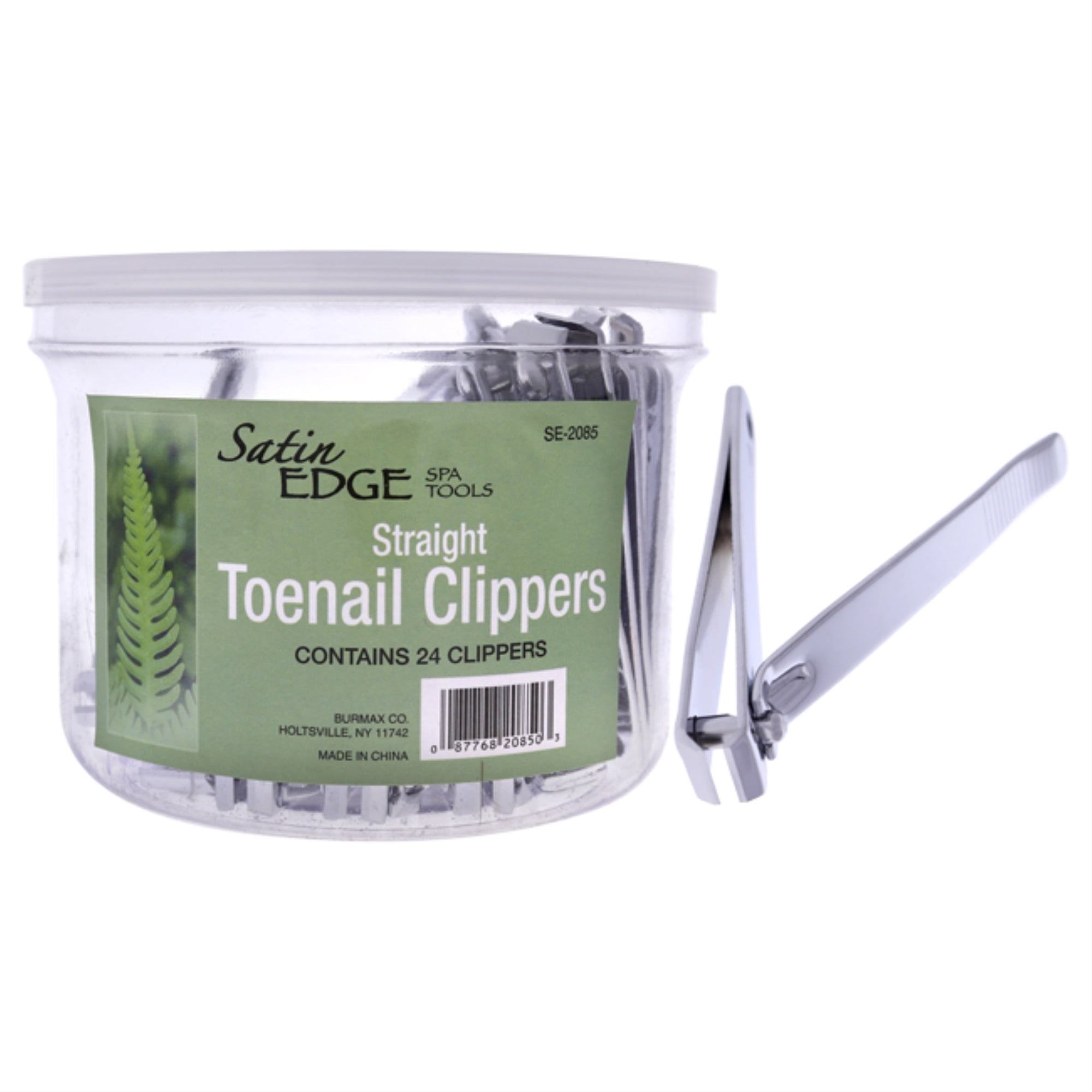 Satin Edge Straight Toenail Clippers for Adults - Unisex, 24 Pc ...