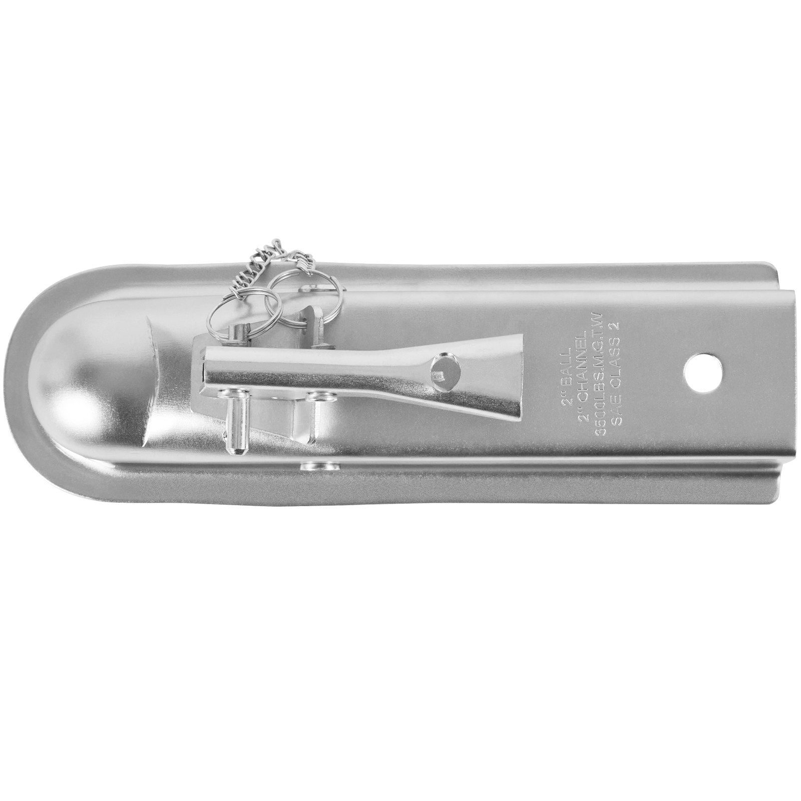 Straight Trailer Coupler, for 2-Inch Hitch Ball, 2-Inch Channel, 3500 ...