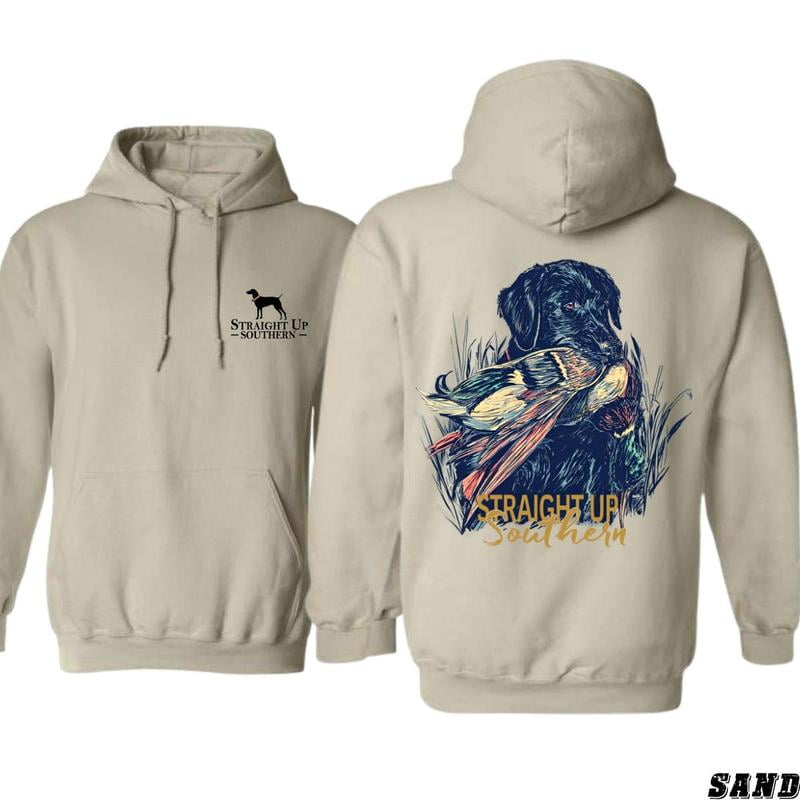 Straight Up Southern . Classic Hunting Design Featuring Bold Labrador ...