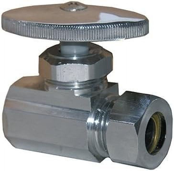 Straight Valve, Chrome, 1/2 x 7/16-In. - Walmart.com