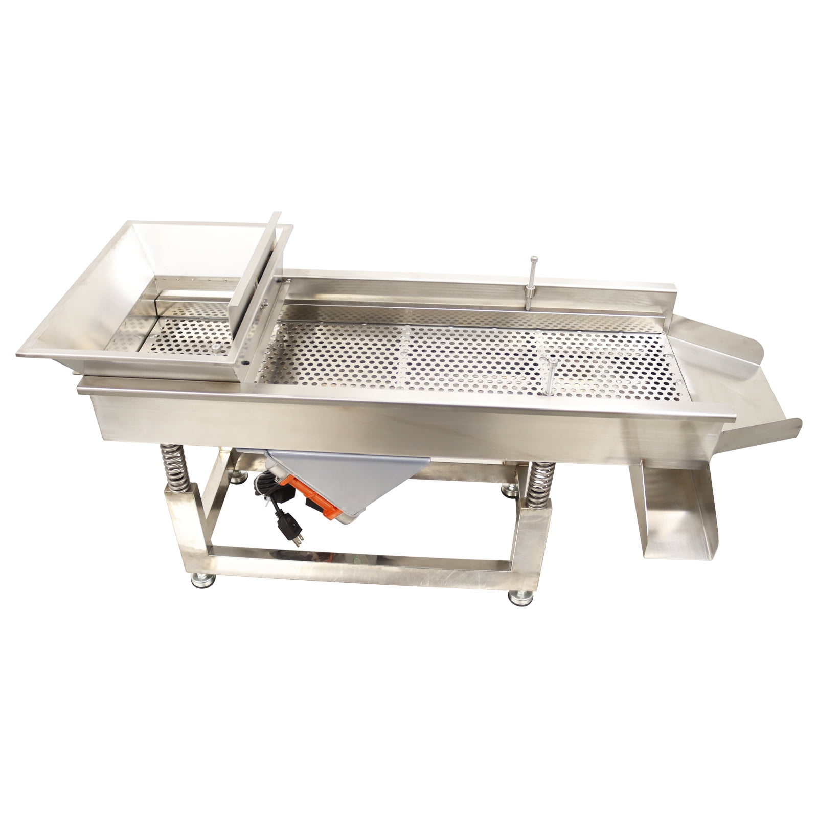 Straight Vibrating Sieve Machine Electric Linear Sifter Double Motor ...